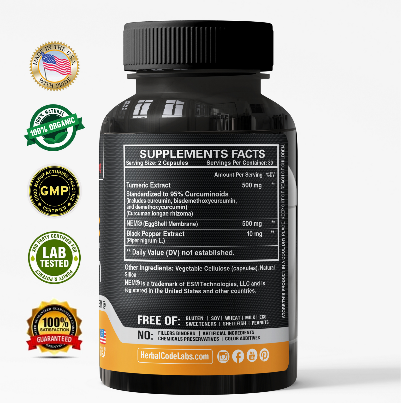 Collagen NEM® & Turmeric Extract – HCL HERBAL CODE LABS