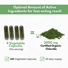 Chlorella Capsules Organic – HCL HERBAL CODE LABS