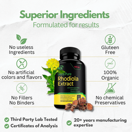 Rhodiola Rosea Supplement – HCL HERBAL CODE LABS