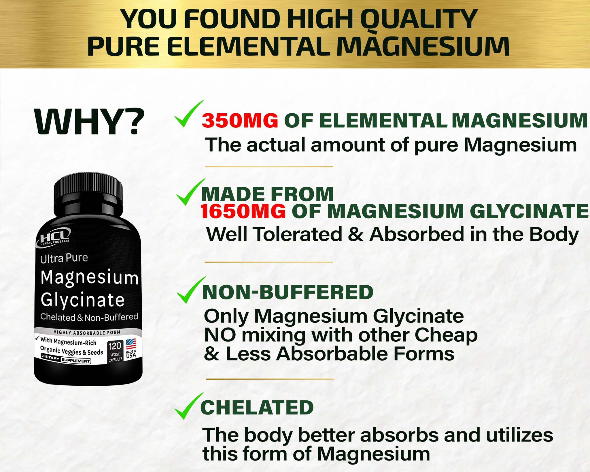 Magnesium Glycinate – Herbal Code Labs Nutrition